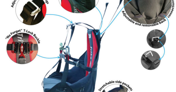 APCO – Trike Passenger Harness – Aerolight - Paramotor & Paragliding Gear